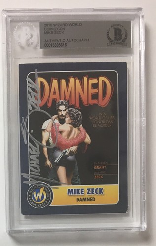 MICHAEL MIKE ZECK SIGNED DAMNED 2015 WIZARD WORLD COMIC CON SP BECKETT ...