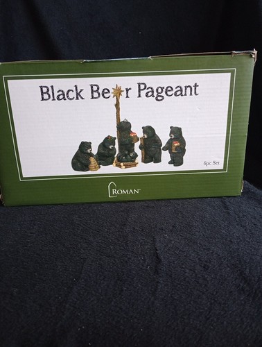Black Bear Pageant 6 Piece Nativity Set Original Box | eBay