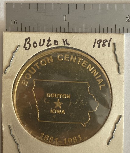 Iowa Centennial Coin - Bouton, Iowa - 1881-1981 - 100th Anniversary | eBay