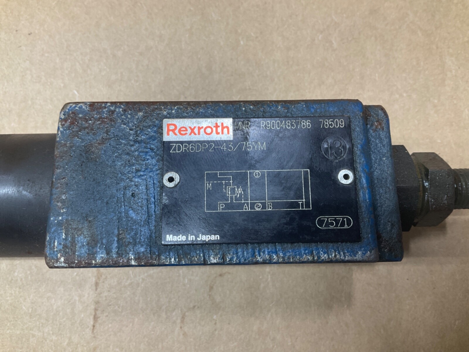 Rexroth R900483786 ZDR 6 DP2-43/75YM Hydraulic Pressure Reducing Valve ...