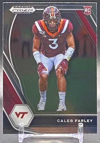 2021 Panini Prizm Draft Picks #138 Caleb Farley Virginia Tech Hokies ...
