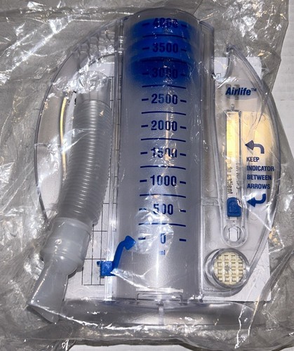 AirLife Volumetric Incentive Spirometer with One-Way Valve - 4000ml ...