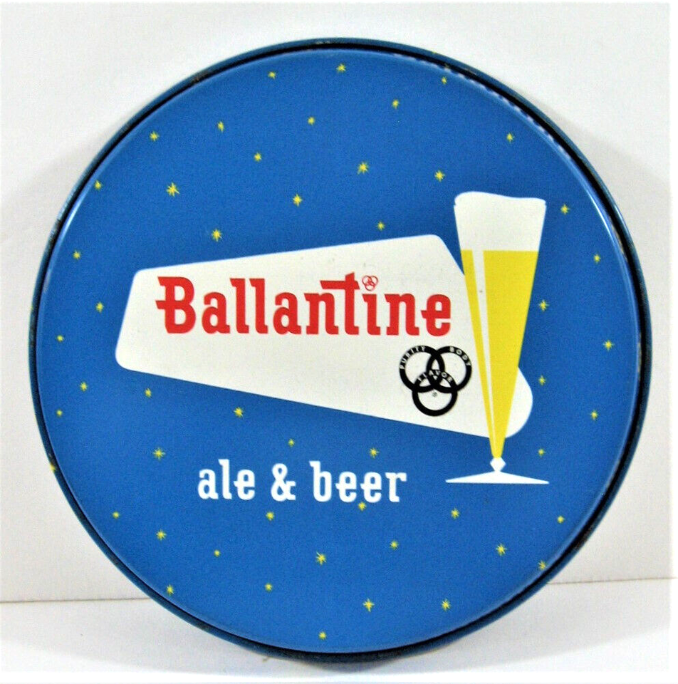 Vintage Ballantine Ale & Beer Tray Logo Image Old Distributor Stock ...