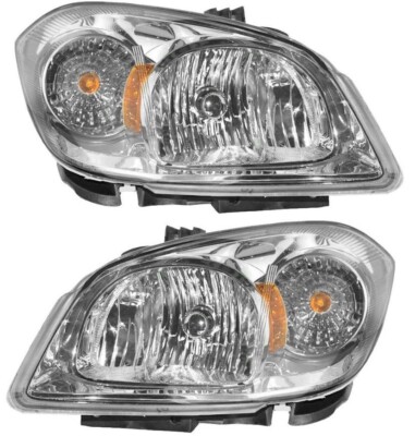 LH & RH Smoked Headlight Set For Chevrolet Cobalt 2005 2006 2007 2008 ...