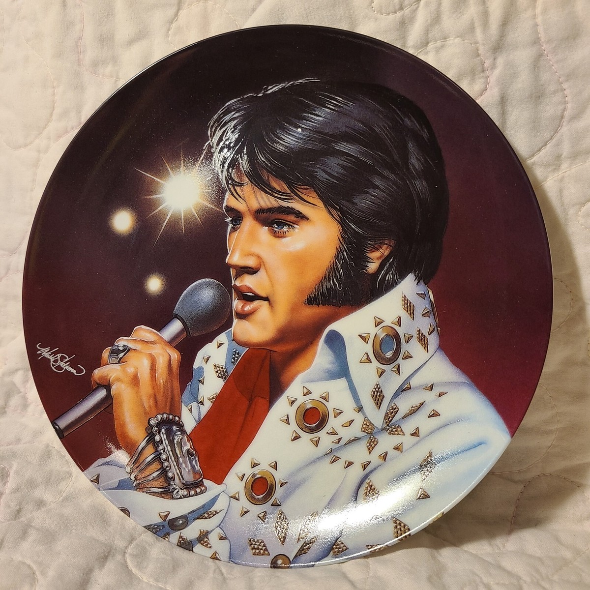 Elvis Live Las Vegas Plate