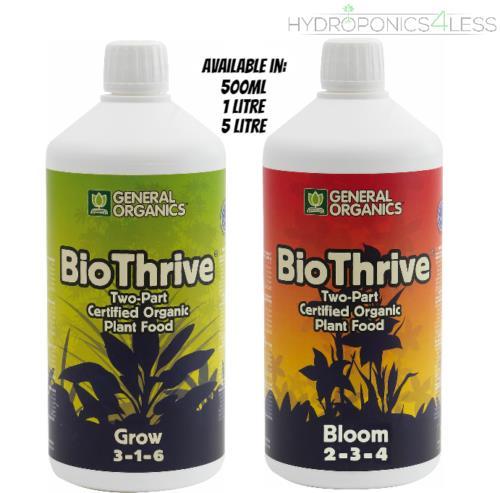 General Organics BioThrive Grow Bloom Plant Nutrient Hydroponics | eBay UK