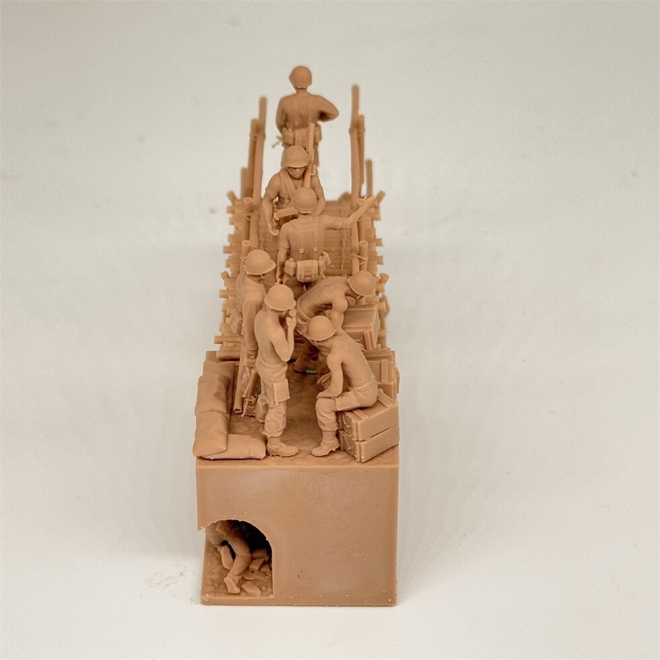 1/72 Scale Vietnam War Vietcong Ambush American Soldier Under Bridge ...