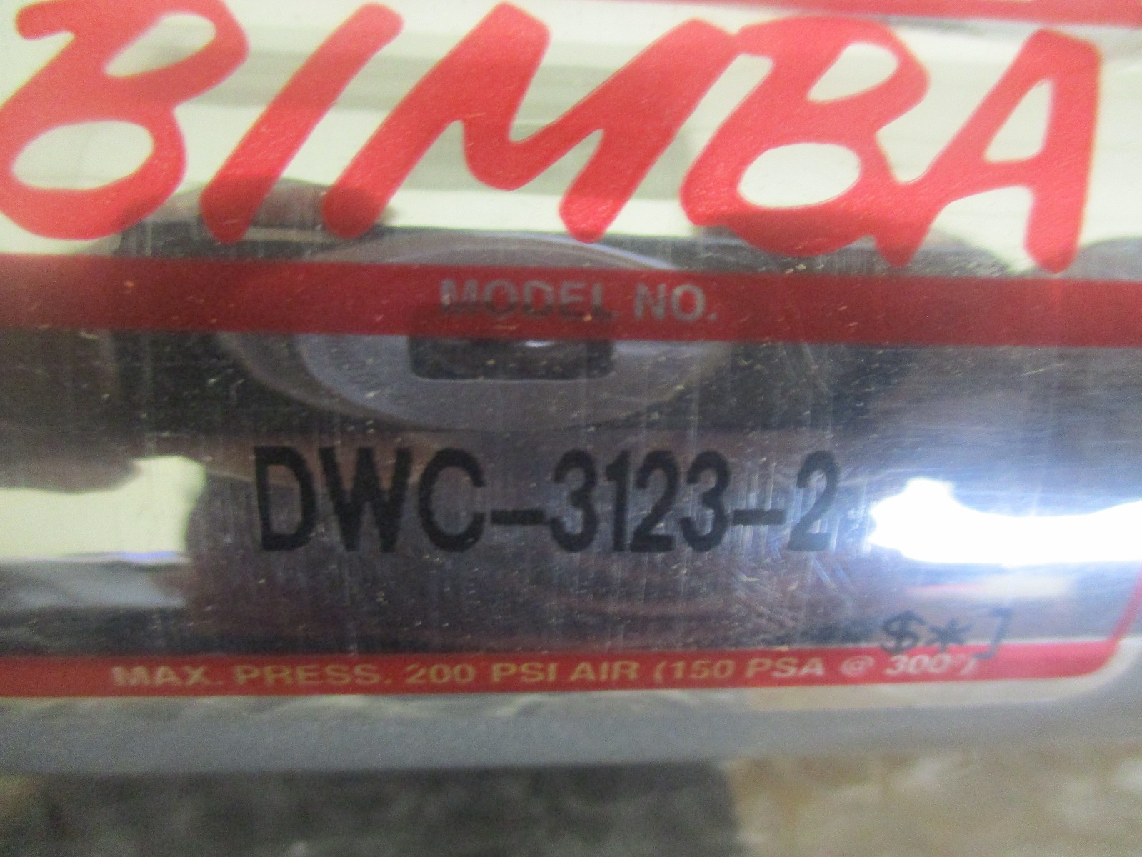 Bimba Model DWC-3123-2 Double Wall Double Acting Cylinder . Old Stock ...