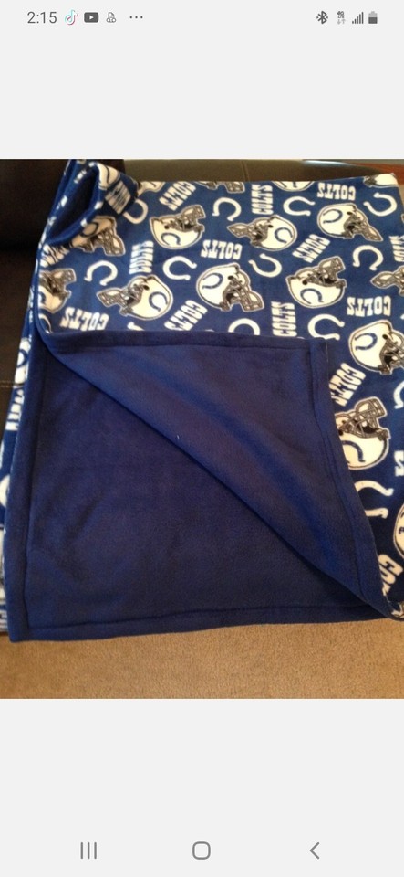 Indianapolis Colts blanket bedding 60x80 FREE SHIPPING NFL Colts Fleece ...