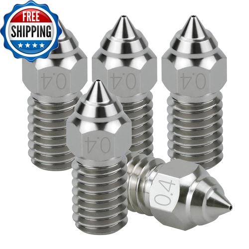 3D Printer Nozzles 5Pcs 0.4Mm Spider Copper Plated Nozzle High ...