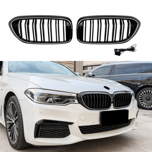 for BMW G30 M5 F90 5 Series 17-20 Front Bumper Kidney Grille Grill W ...