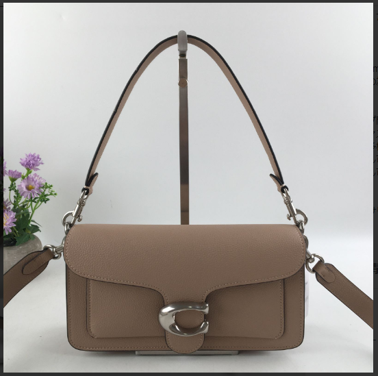 COACH 73995 Tabby 26 Shoulder Bag Brown Dark stone Leather Crossbody ...