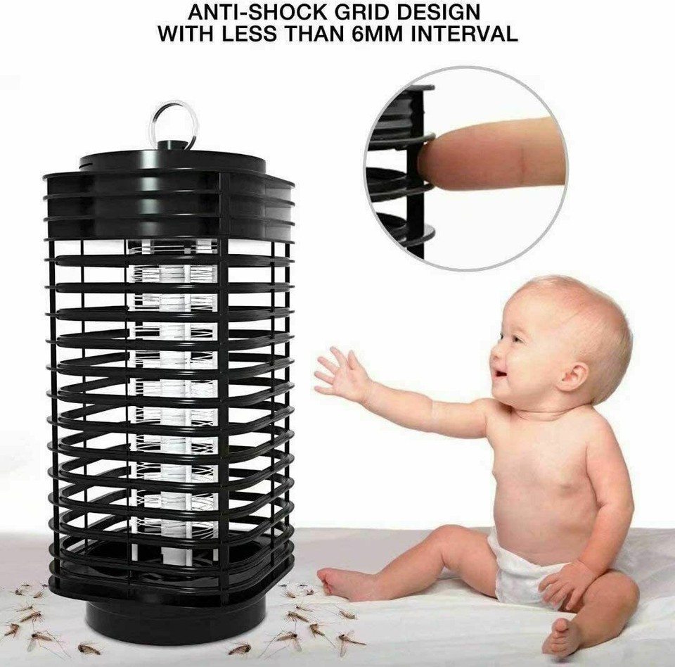 Electric Mosquito Insect Killer Zapper LED Light Fly Bug Trap Pest ...