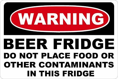 Beer Fridge Warning Label Funny Drink Alcohol Humor Booze Vinyl Sticker ...