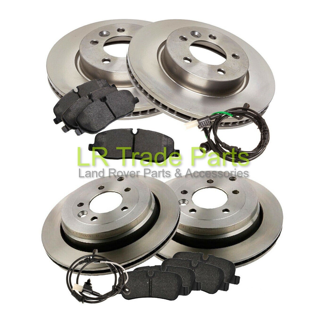 LAND ROVER DISCOVERY 3 2.7 TDV6 (2004-09) FRONT AND REAR BRAKE DISC AND ...