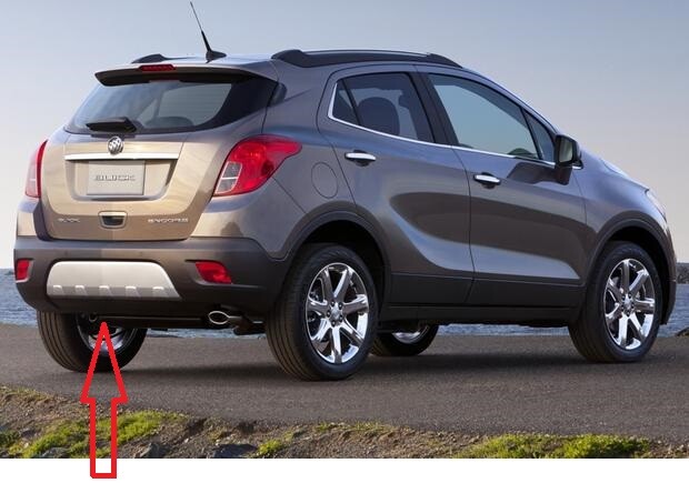 fits 2013-2016 BUICK ENCORE Rear Bumper Silver Valance Panel Molding ...