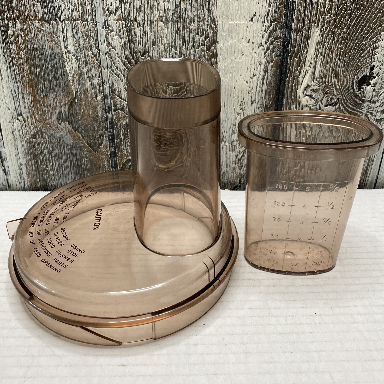 Regal La Machine 1 V813 Food Processor Amber Bowl Lid Cover & Pusher ...