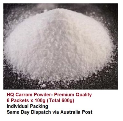 6 x Carrom Board Powder 100g Packet (600G) Indian Games-Smoothens ...