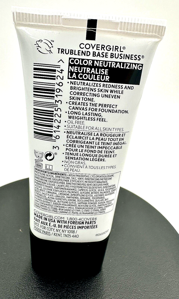 Covergirl TruBlend Base Business Skin Primer ~ Color Neutralizing ...