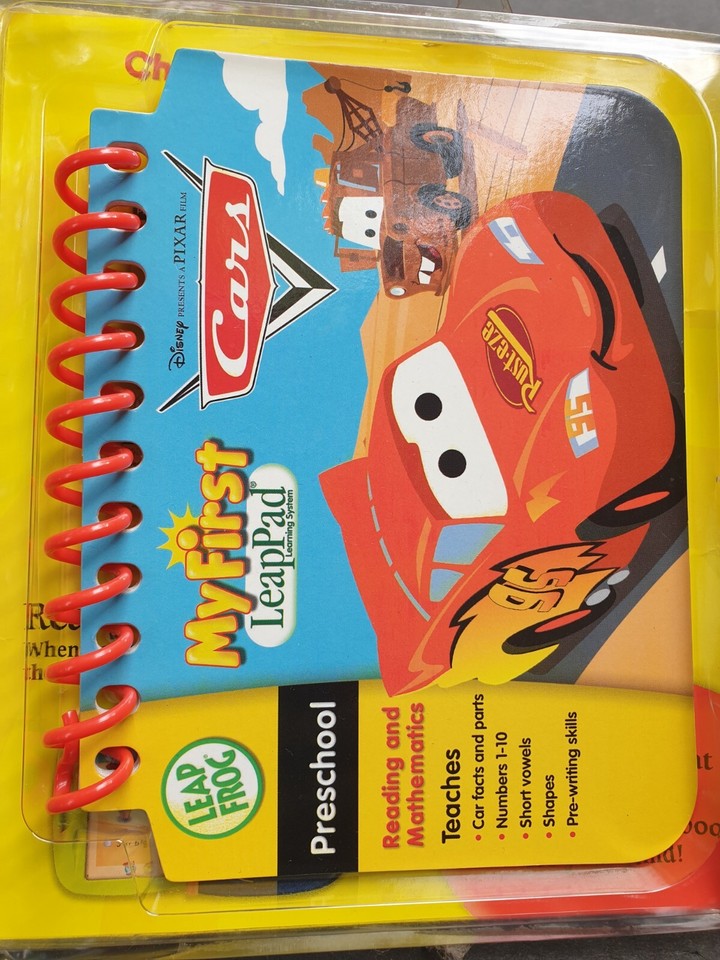 LeapFrog MY FIRST LEAP PAD Disney Pixar CARS Interactive Book Cartridge ...