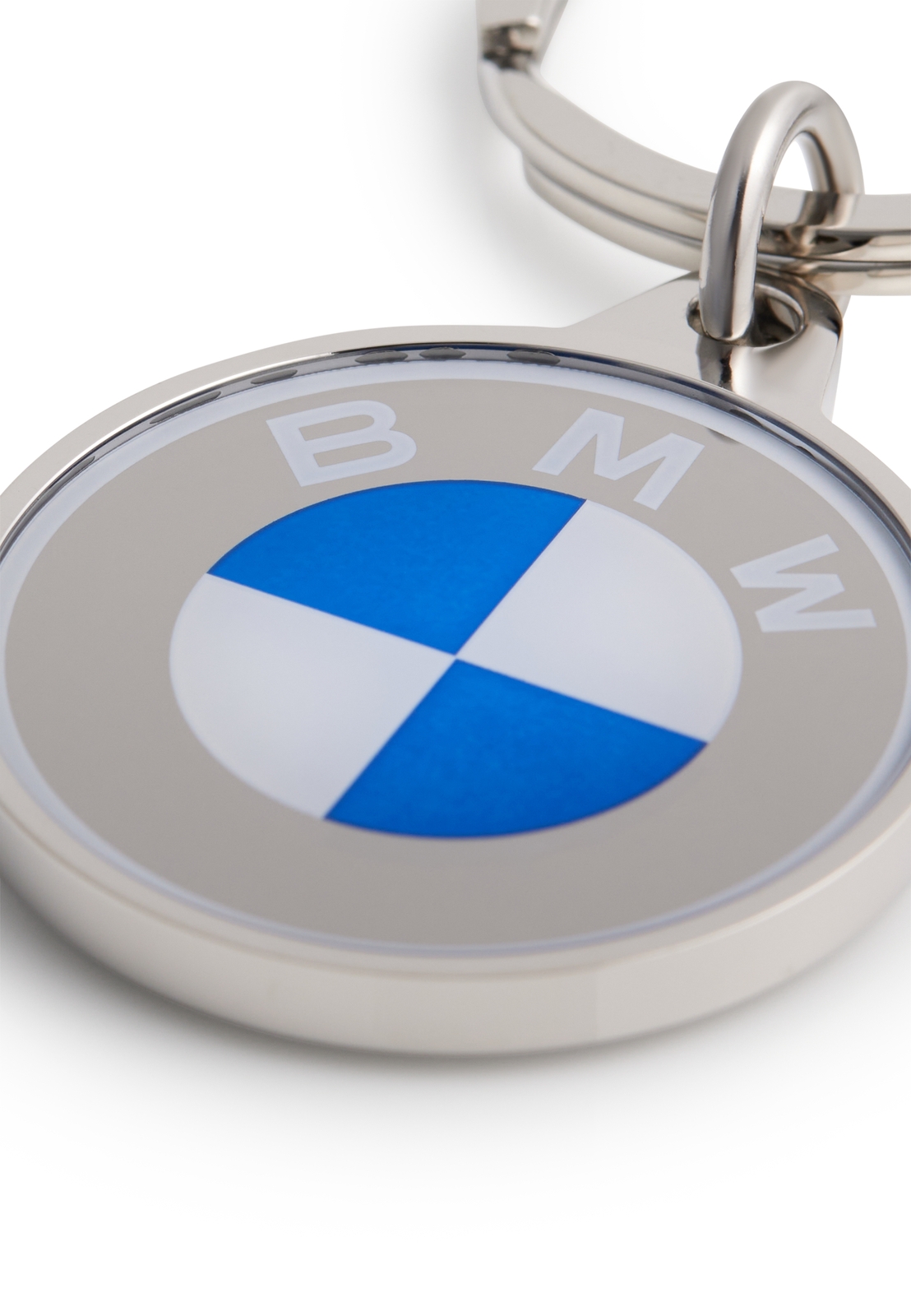 BMW Genuine Keyring Logo Color Metal Silver Car Key Ring Accessory ...