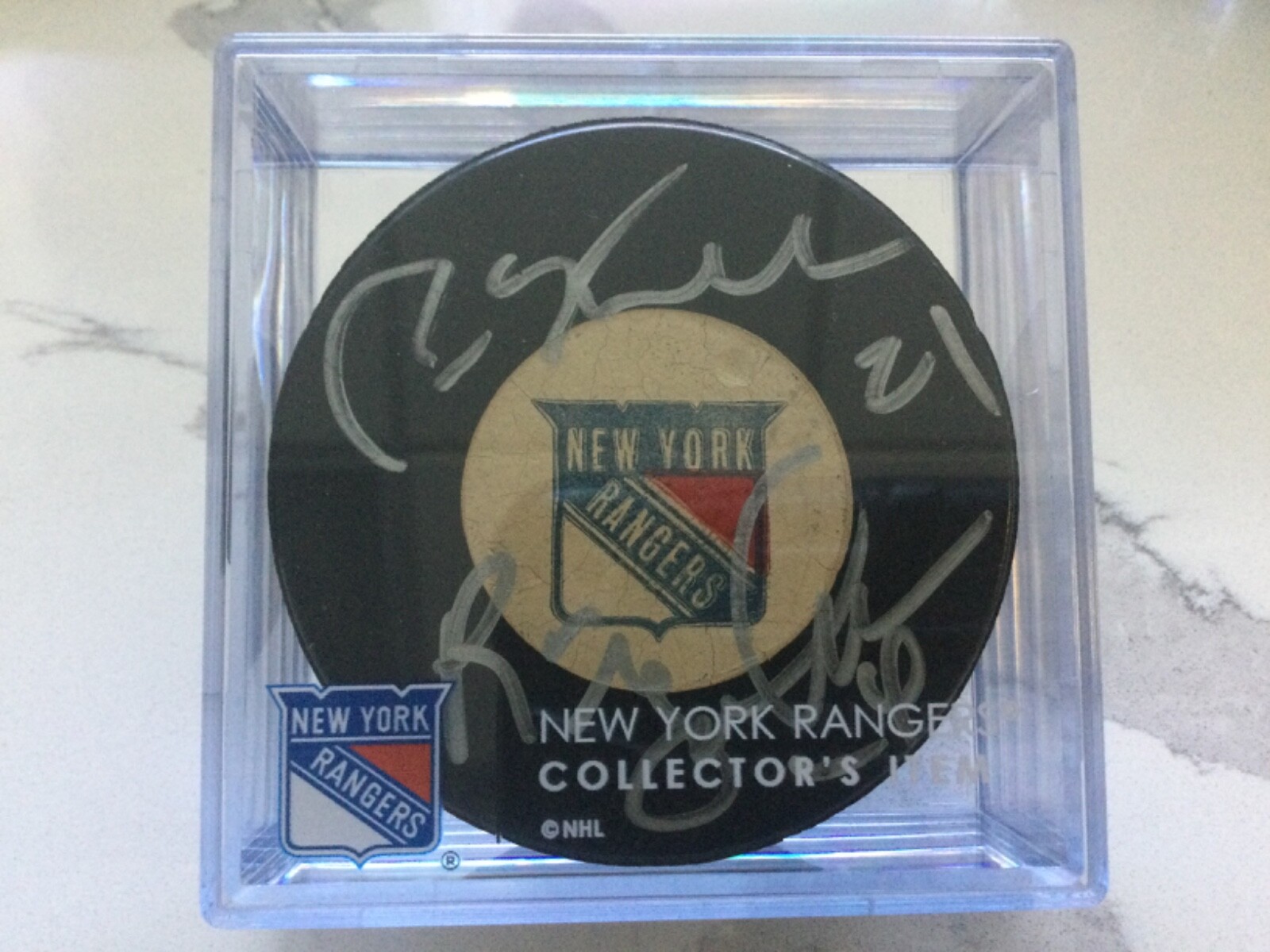 Pete Stemkowski “THE STEMMER” NY Rangers Autographed VICEROY Puck | eBay