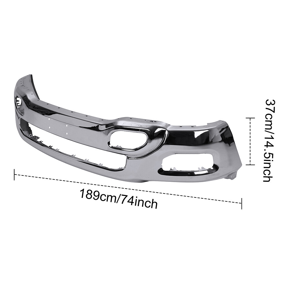 Front Bumper Face Bar Chrome For 2019-2024 RAM 1500 Pickup 5ZB88SZ0AD ...