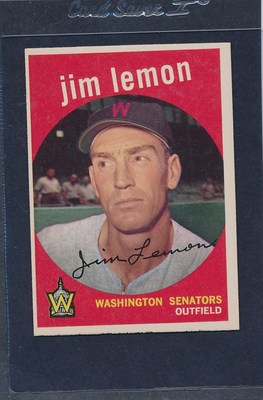1959 Topps #215 Jim Lemon Senators EX 59T215-42715-3 | eBay
