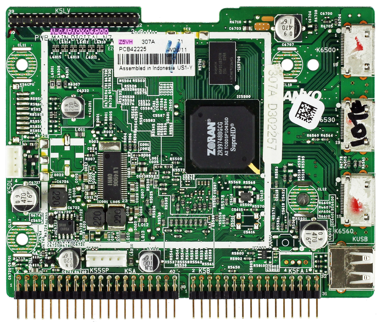Sanyo 1LG4B10Y06900 Z5VH Digital Main Board for DP42841 P42841-01 | eBay