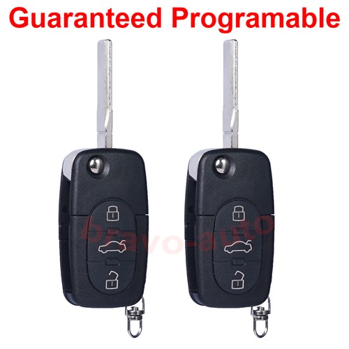 2 for Audi A4 A6 A8 S4 S6 S8 TT Quattro Cabriolet Keyless Remote Car ...
