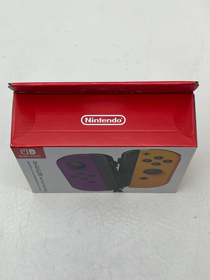 New Nintendo Joy-Con Controller Neon Purple / Neon Orange 45496590130| eBay