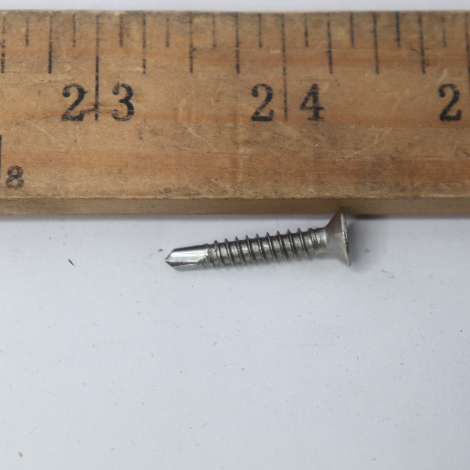 (1000-Pk) Square Flat Head Wood Screws Steel #8 x 1" 222991 | eBay