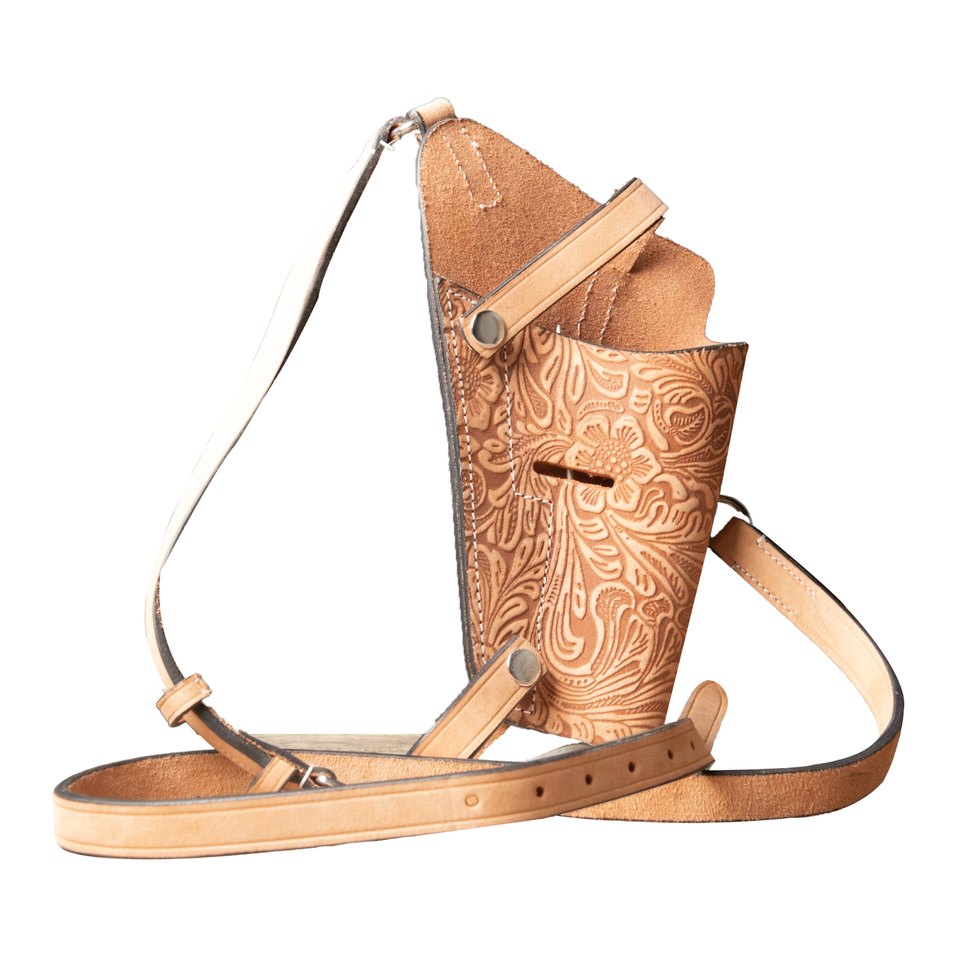 Hulara Western Shoulder Holster Cowboy Buff Leather for Glock 1911 ...