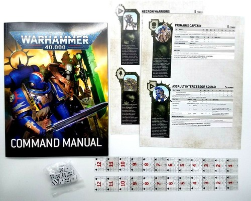 warhammer 40k 9th Command edition Manual rules data sheets rulers and ...