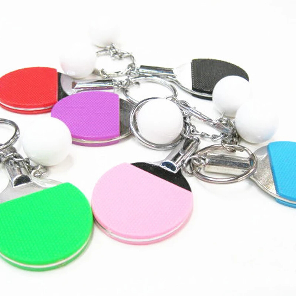 Sports Keyring Table Tennis Racket Table Tennis Keychain Ping Pong Key ...