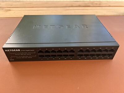 NETGEAR GS324-200NAS 24-Port Gigabit Ethernet Unmanaged Switch - Black ...