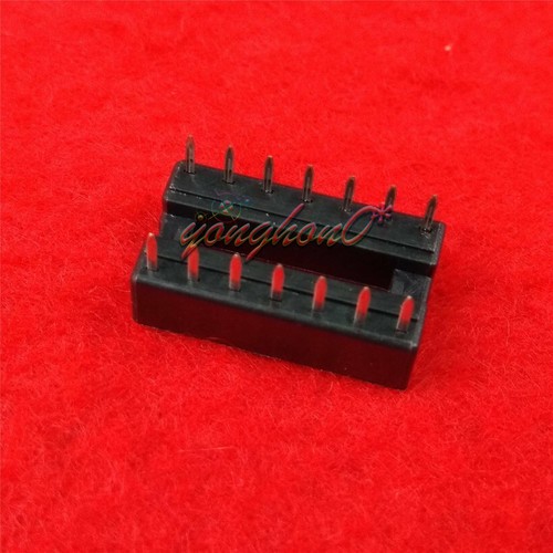 5PCS DIP IC Sockets Adaptor Solder Type Socket 14pin Pitch 2.54mm New ...
