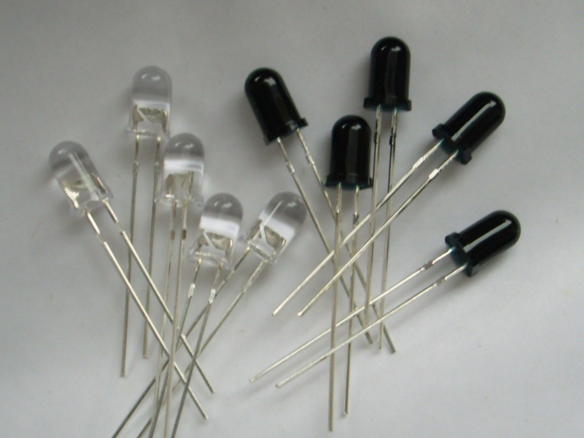 Infrared IR Sensor Set Of 16 Diodes: 8x IR Transmitter & 8x Photodiode ...