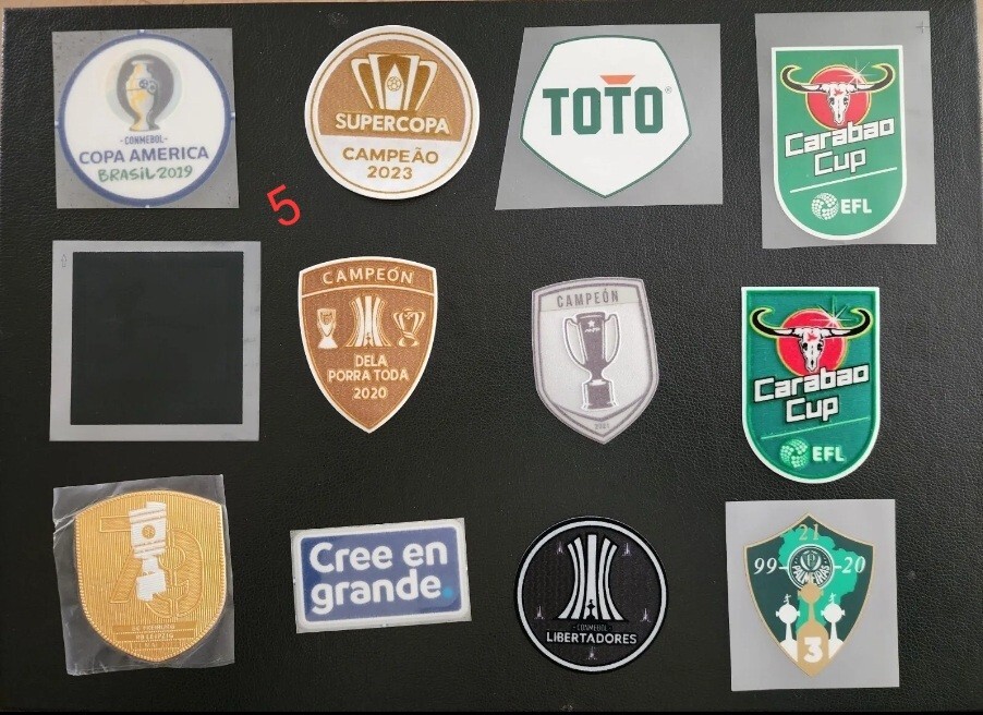 SOCCER PATCH CARABAO CUP TOTO COPA AMERICA BUNDESLIGA SUPERCOPA ...