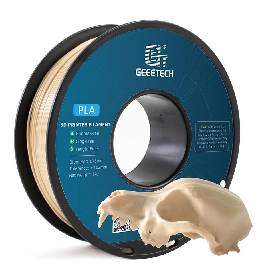Geeetech PLA Bone White Filament 1.75mm 1KG Easy-to-Use from UK for 3D ...