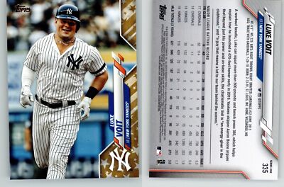 Luke Voit 2020 Topps Gold Star #335 New York Yankees | eBay