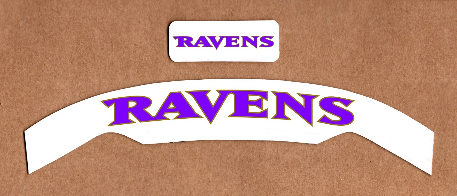NOS Full Size Baltimore Ravens Schutt F7 Helmet Bumper Decals - 20 mil ...