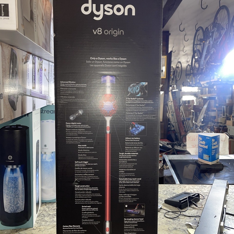 Dyson V8 Origin Stick Vacuum Cleaner - Gray/Purple/Red (400493-01 ...