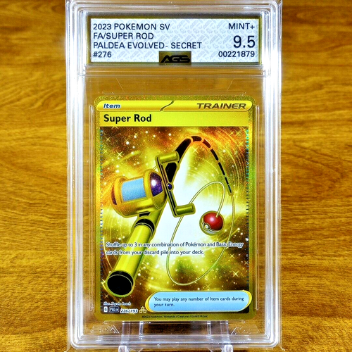Pokemon SV Paldea Evolved Secret Trainer Item Super Rod 276/193 AGS ...