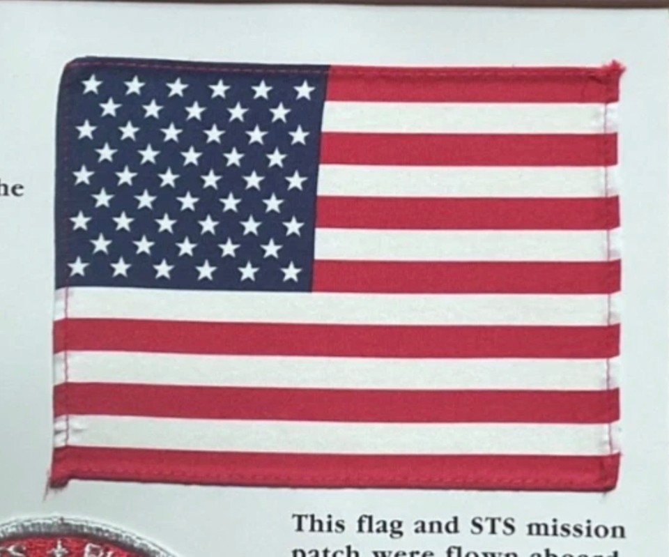 NASA STS-29 Flown Flag Plaque – Presented to Engineer Dale W. Harris ...