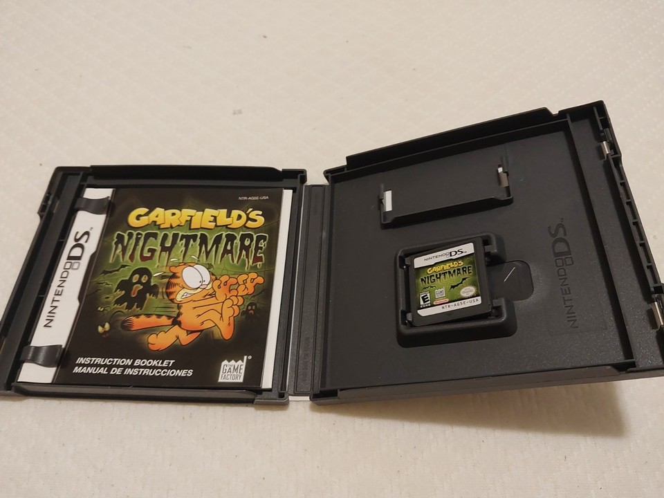 Garfield's Nightmare (Nintendo DS, 2007) usa version cib working ...
