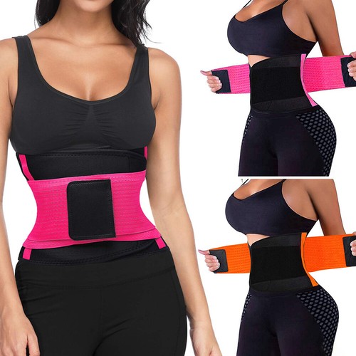 Waist Trainer Sweat Belt for Women Weight Loss Tummy Body Shaper Girdle ...