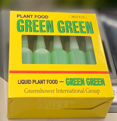 5 Bottles- GREEN GREEN Plant Food Liquid Fertilizer for Lucky Bamboo ...