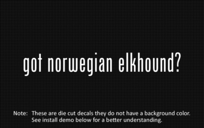 (2x) got norwegian elkhound? Sticker Die Cut Decal | eBay