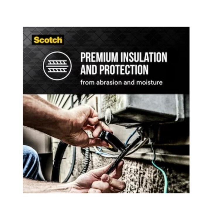 3M Scotch Super 33+ 3/4 in. x 66 ft. Vinyl Electrical Tape, Black (3 ...